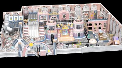 China Cake Decoration Indoor Fun Park Colorful Amusement Playground 400 Squares for sale