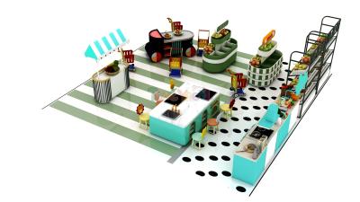 China Supermarket Role Play House CE Approved Indoor Childrens Playground Equipment for sale