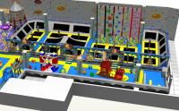 China 15FT Commercial Indoor Playground Customized Childrens Trampoline Park For Amusement Parks for sale