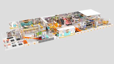 China 1000 Squares Indoor Play Center Playground High Childrens Indoor Amusement Park ODM for sale
