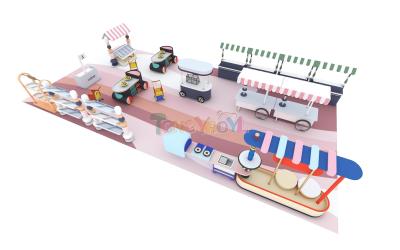China Kids Role Play House Customized Indoor Games Park Unisex Rich In Content And Themes for sale