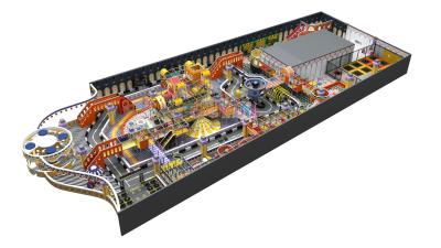 China 1900 Squares Custom Indoor Playground Multi Functional Large Indoor Play Structures for sale
