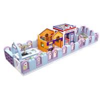 China Customized Indoor Playground Equipment Unique Themes Indoor Trampoline Playground With Slides for sale