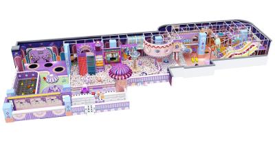 China Purple Indoor Amusement Park Equipment Unisex Childrens Indoor Play Equipment for sale