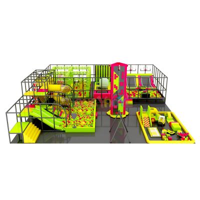 China Indoor Trampoline Park Equipment Multi Event Soft Play Trampoline Park 8FT for sale