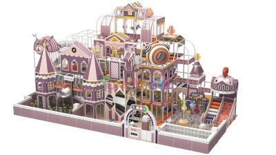 China High Level Purple Fun Children Multi Project Entertainment Indoor Playground for sale
