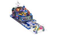 China Blue Interstellar Children's Indoor Playground With Space Exploration Theme for sale