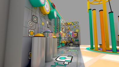 China Ninja Indoor Playground For 15-200 Passengers Premium Commercial Grade Play Equipment for sale