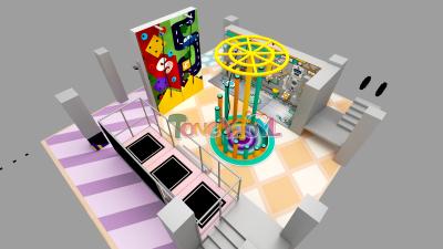 China Custom Ninja Warrior Training Course - Professional Indoor Playground For Fitness Centers for sale