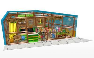 China Forest Themed Indoor Playground  Safe Nature Play Equipment For Kids' Physical And Cognitive Growth for sale