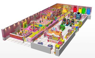 China Candy Themed Developmental Playground  Sweet Physical And Cognitive Play Equipment For Kids for sale
