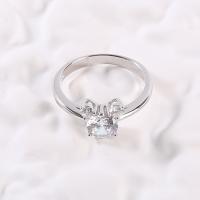 China Butterfly Shaped Unique Engagement Rings 2.30g 925 Sterling Silver CZ Wedding Ring Set for sale