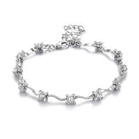 China Tiffany Couple Bracelets Flower 925 Silver CZ Bracelet For Women for sale
