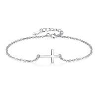 China Cross Chain 925 Gift Glossy Polishing Bracelet New Stylish Hand for sale