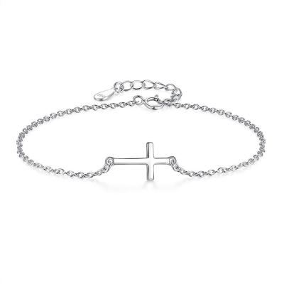 China Cross Chain 925 Gift Glossy Polishing Bracelet New Stylish Hand for sale