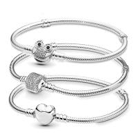 China Silver Plated Cute Bracelet Chain Charm DIY Jewelry Gift Making Rhodium Plated for sale