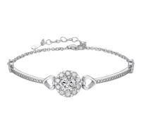 China Certified Sterling Silver 925 Chain Tennis Bracelets Moissanite Bracelet For Women for sale