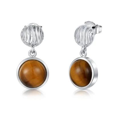 China 925 Sterling Silver Gemstone Wedding Party Fine Jewelry Earrings for sale