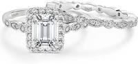 China Plain 925 Sterling Silver Engagement Ring , Wedding 925 Silver CZ Rings for sale