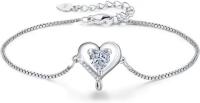 China Hypoallergenic CZ 925 Sterling Silver Bracelet for Party Wedding Anniversary for sale