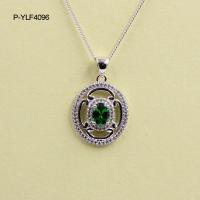 China 18K Gold Diamond Necklace with 1.00 Carat Princess Cut Diamond - 18 Inch Chain, 2mm Width for sale