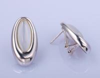 China Classic CZ Stud Earrings 925 Silver Elegant Round Drop Heart Pear Design for sale