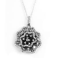 China 925 Sterling Silver White Jade Round Gemstone Pendant For Everyday/Wedding/Party for sale