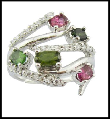 China 925 Silver Gemstone Rings for sale
