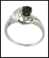 China 925 Silver Gemstone Rings Elegant Round Oval Shapes Tourmaline Colorful Gemstone for sale
