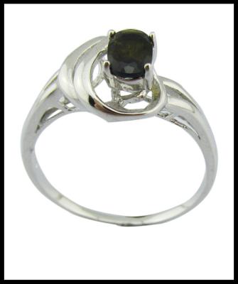 China 925 Silver Gemstone Rings Elegant Round Oval Shapes Tourmaline Colorful Gemstone for sale