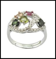 China 925 Silver Rings With Gemstones Silver Weight 3-5g Casual/Party Occasion for sale