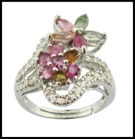 China Sterling Silver Gemstone Rings With 925 Purity Rings Size 7 10 Suitable for sale
