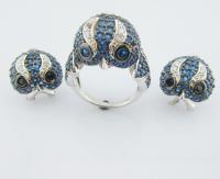 China 18 Inches Lobster Clasp Silver 925 Link Bracelet Set with Stunning AAA Cubic Zirconia Stones for sale