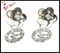 China Vintage 925 Silver CZ Earrings Nickel-Free For Casual Occasion Simple Style  Cute Sterling Silver Earrings Small Silver for sale