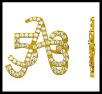 China Yujinfu 925 Sterling Silver CZ Round Brooch with Pin Clasp - Lightweight Classic Design for Formal Occasions for sale