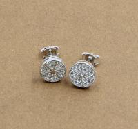 China Heart Shape Shimmering Elegance Hypoallergenic 925 Silver Stud Earrings With AAA Cubic Zirconia Small Studs for sale
