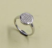 China AAA Grade Cubic Zirconia Round Ring In Sterling Silver 925 Sterling Silver Cz Rings Engraved Silver Ring 925 Silver Ring for sale