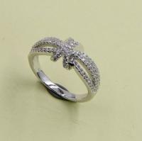 China Knot Round / Oval / Marquise AAA Grade Cubic Zirconia Boys 925 Sterling Silver Wedding Band Ring Silver Stackable Rings for sale