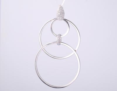 China 925 Sterling Silver Jewelry CZ Pendant for sale