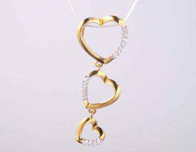 China 18K Gold Geometric Series Pendant Zirconia Cross Necklace 925 Silver CZ Pendant for sale