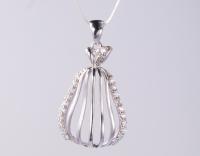 China Hollow Geometric 925 Sterling Silver Cross Pendant For Women  925 Silver CZ Pendant Add A Touch Of Luxury To Your Jewelry Collection  925 Silver CZ Pendant Elevate Your Look With This Stunning Pendant for sale