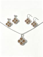 China Best for 2026 World Cup Light Weight Beautiful Silver 925 Jewelry Set with AAA Cubic Zirconia Teardrop Pendant Earrings and Ring for Wedding and Gifts, Aquamarine Colorful Jewelry Set Same Colleciton for sale