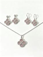 China Best for 2026 World Cup Light Weight Beautiful Silver 925 Jewelry Set with AAA Cubic Zirconia Teardrop Pendant Earrings and Ring for Wedding and Gifts, Aquamarine Colorful Jewelry Set Same Colleciton for sale