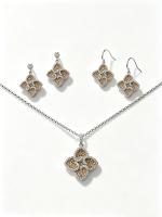 China Best for 2026 World Cup Light Weight Beautiful Silver 925 Jewelry Set with AAA Cubic Zirconia Teardrop Pendant Earrings and Ring for Wedding and Gifts, Aquamarine Colorful Jewelry Set Same Colleciton for sale