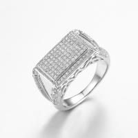 China 925 Sterling Silver CZ Double Finger Ring for Women - 8.75g Weight with Multiple Plating Options for sale