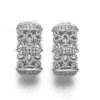China Knot and Heart 925 Sterling Silver CZ Earrings with 7.68g Stone Weight and Multiple Plating Options for sale