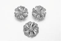 China Morning Glory 925 Silver CZ Flower Earrings 8.5g per Pair with Custom Logo and Multiple Plating Options for sale