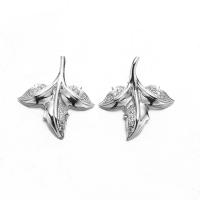 China Shamrock Heart 925 Silver CZ Earrings 2.8g with Custom Logo - Romantic Love Symbol Jewelry for sale