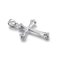 China 2.50 Grams 925 Sterling Silver Crucifix Pendant with Multiple Plating Options for Valentines Day Gifts for sale