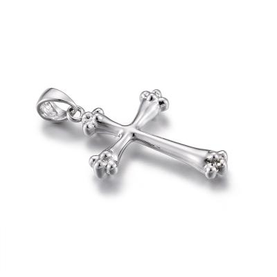 China 2.50 Grams 925 Sterling Silver Crucifix Pendant with Multiple Plating Options for Valentines Day Gifts for sale